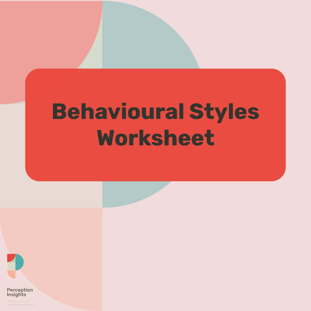 Behavioural Styles Worksheet - Perception Insights
